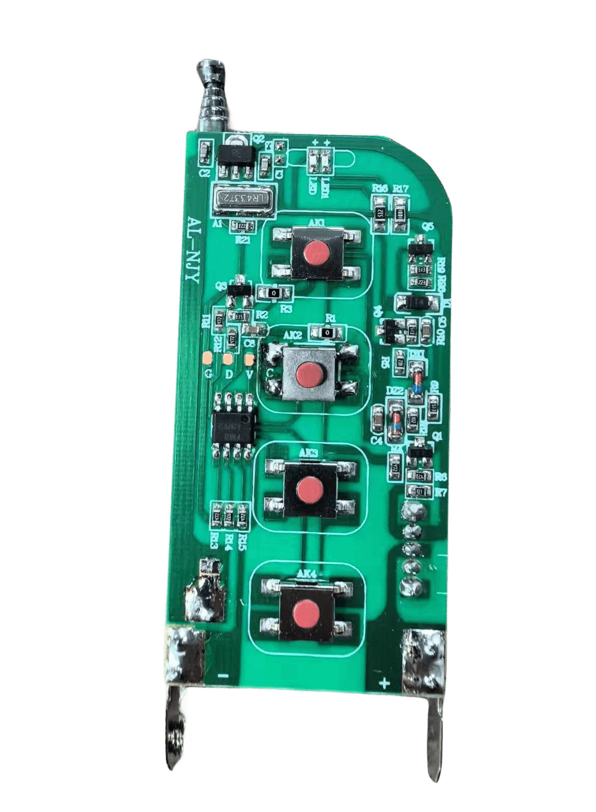 1-4键遥控器用eV1527/HCS300/HCS301等芯片方案_麦田科技